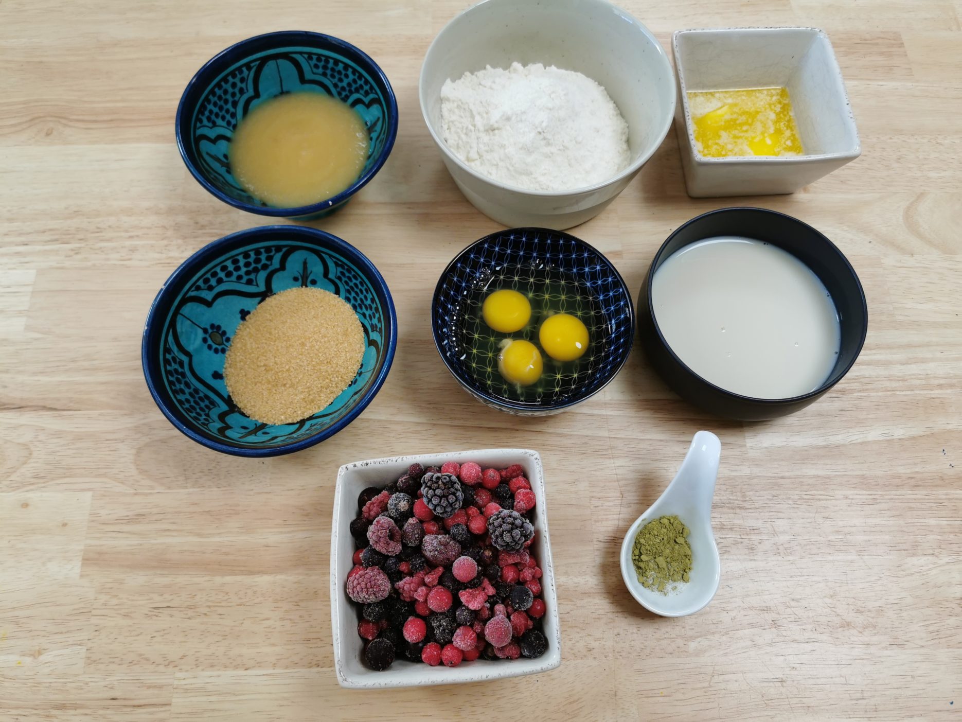 Gâteau matcha & fruits rouges - Peugeot Tristan